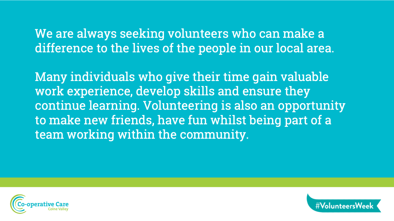 The Science of Volunteering- it’s good for you! - Co-operative Care ...